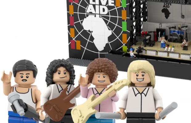 Plataforma de novas ideias da LEGO apresenta Queen no Live Aid ...